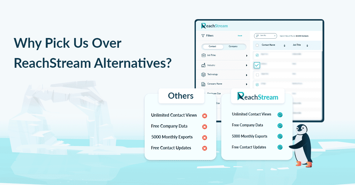 B2B Data Comparison | ReachStream vs ReachStream Competitors