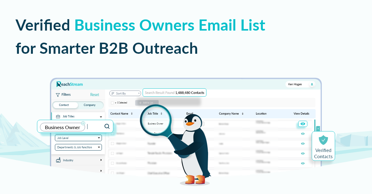 Business Owners Email List | 2M+ Verified Contacts