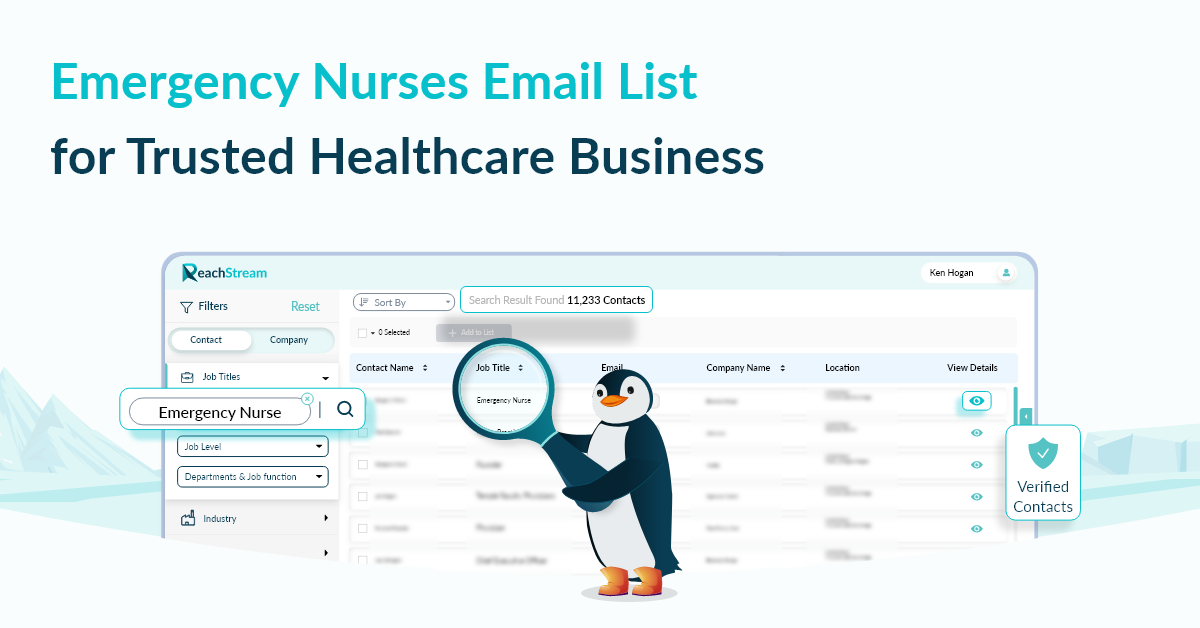 Emergency Nurses Email List | 11K+ Verified Mailing Contacts
