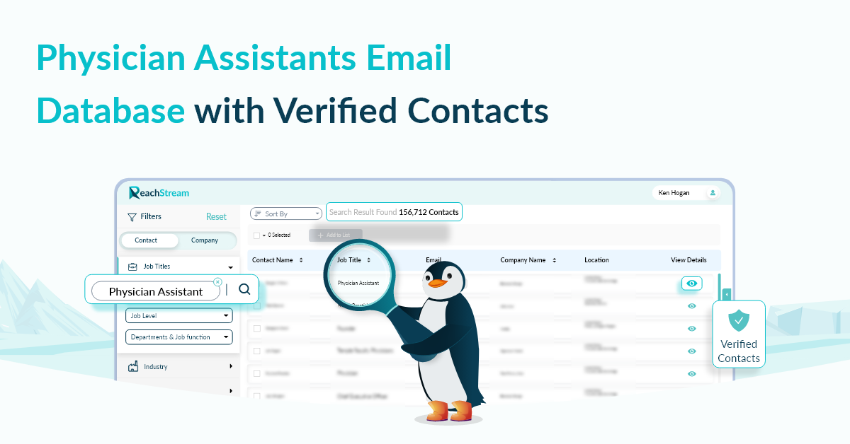 Physician Assistants Email Database – Access 100 Free Leads