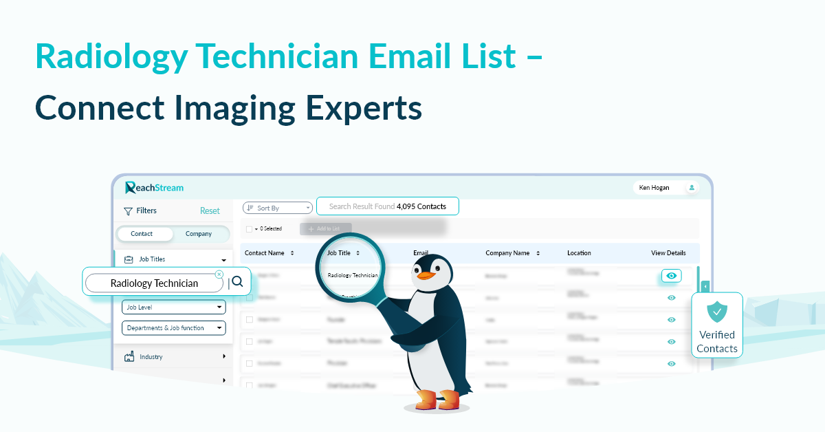 Radiology Technician Email List | Get 4K+ Verified Contacts