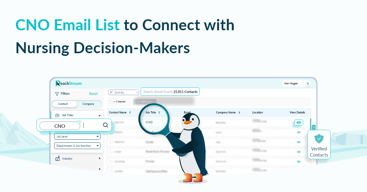 CNO Email List | Verified 25.8K+ Mailing Addresses