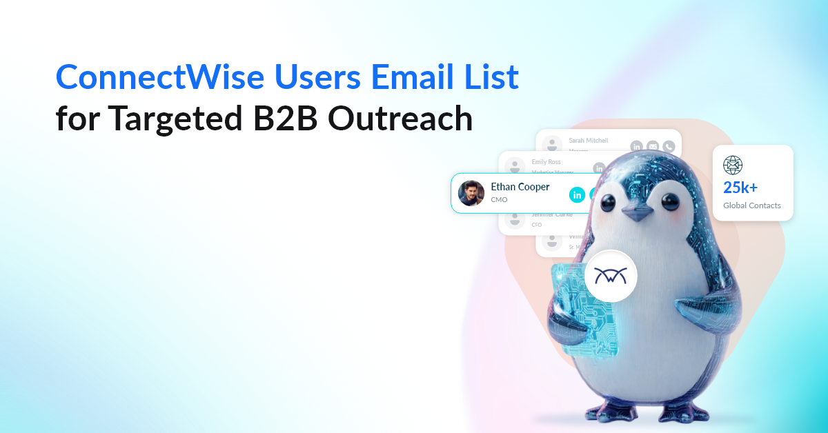 ConnectWise Users Email List | 25k+ Verified Contacts